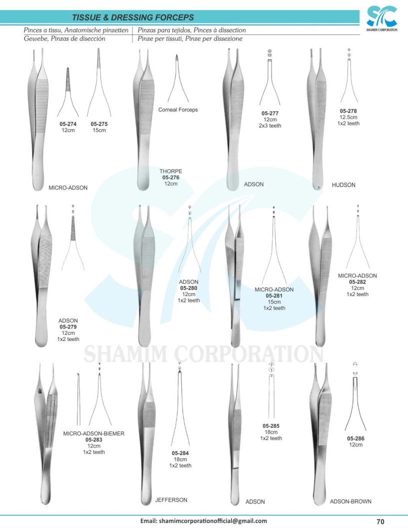 Dressing & Tissue Forceps – Welcome to Shamim Corporation