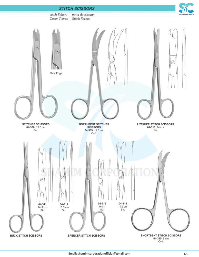 General Operating Scissors – Welcome to Shamim Corporation General Operating Scissors – Welcome to Shamim Corporation