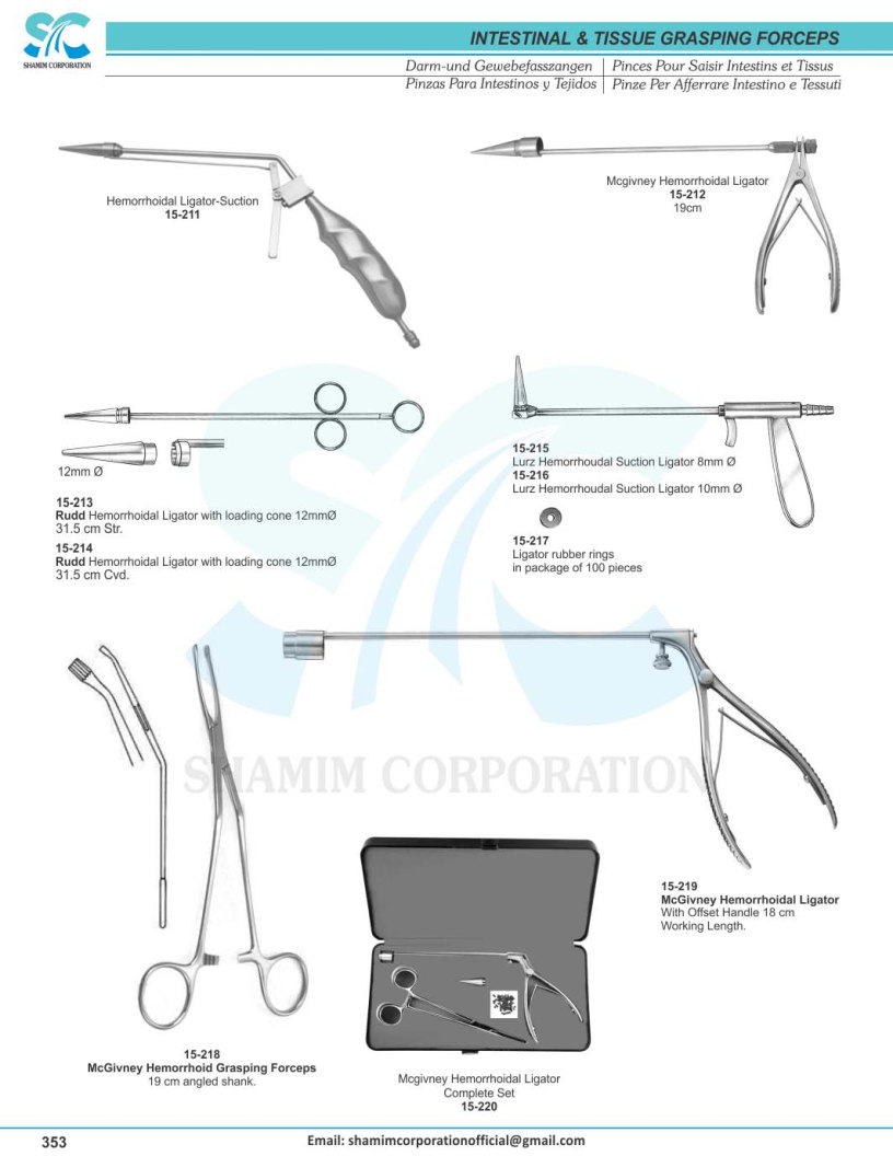 Intestinal & Rectal Instruments – Welcome to Shamim Corporation