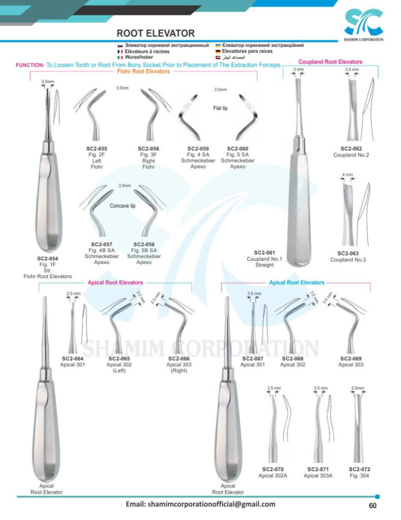 Root Elevators – Welcome to Shamim Corporation
