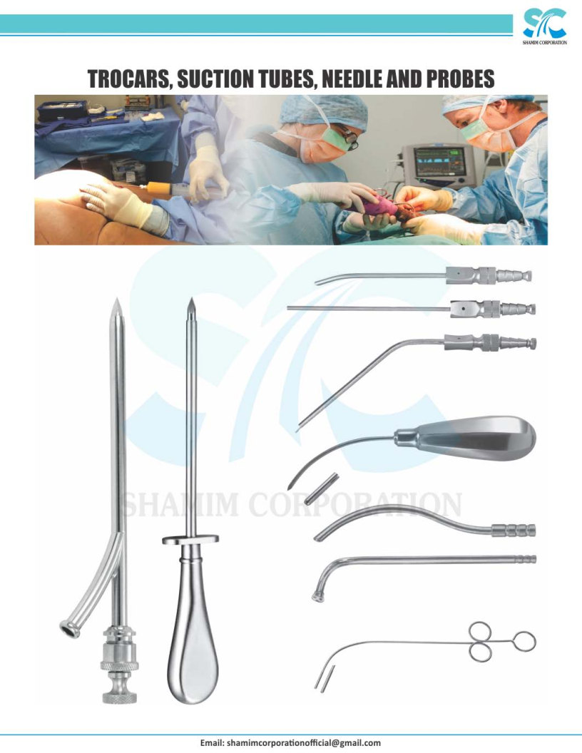 Trocars Suction Tubes Needle & Probes – Welcome to Shamim Corporation